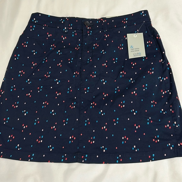 croft & barrow | Shorts | Croft Barrow Navy Blue Print 98 Cotton Skort ...